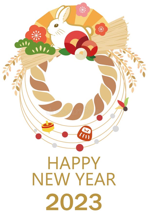 Design of a New Year S Card for 2023 Vertical Year of the Rabbit Rabbit ...