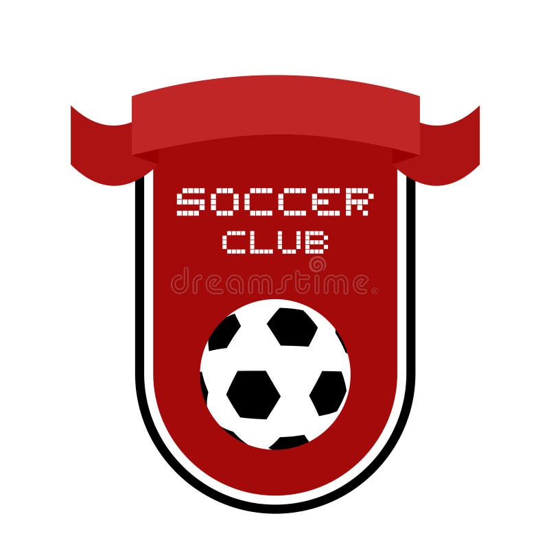 Soccer emblem stock vector. Illustration of team, club - 113544074