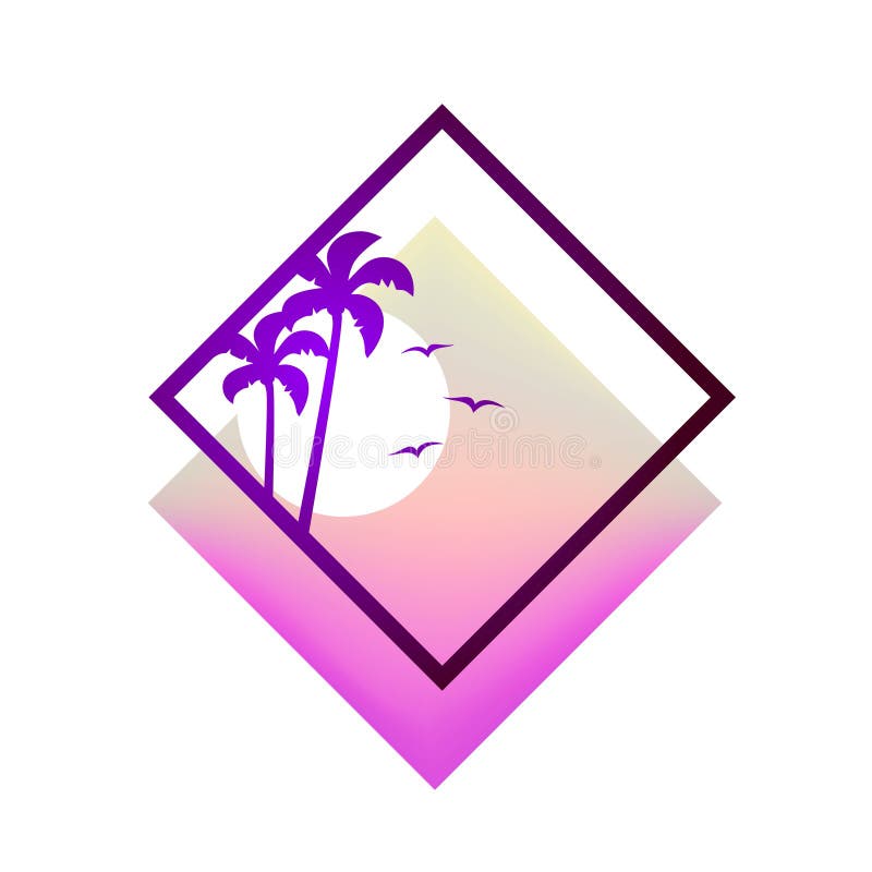 Design of Nice Summer Symbol Stock Vector - Illustration of tropical ...