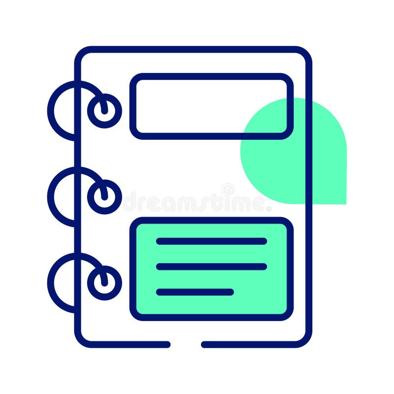 A Design of Notebook, Visually Appealing Vector of Notepad in Trendy ...