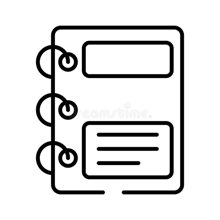 A Design of Notebook, Visually Appealing Vector of Notepad in Trendy ...