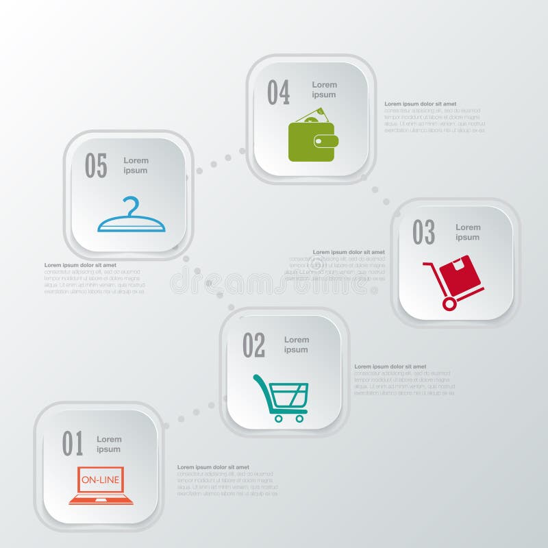 Design Number Banners Template Graphic or Website Layout Stock Vector ...