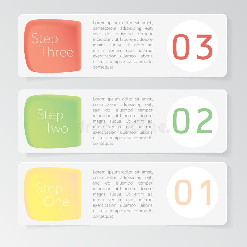 Design Number Banners Template Graphic or Website Layout Stock Vector ...