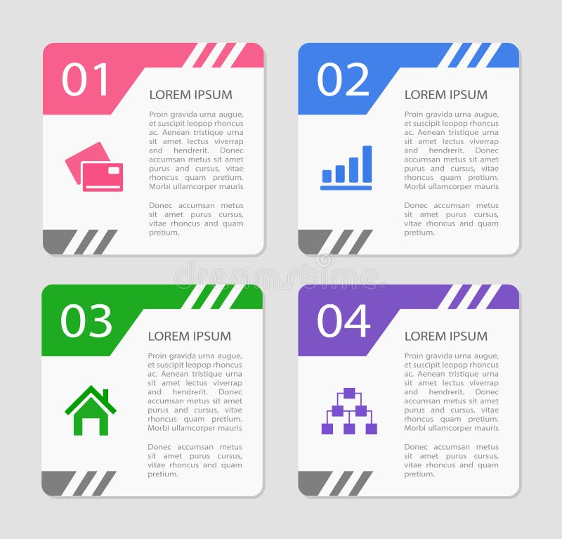 Design Number Banners Template. Vector Stock Vector - Illustration of ...