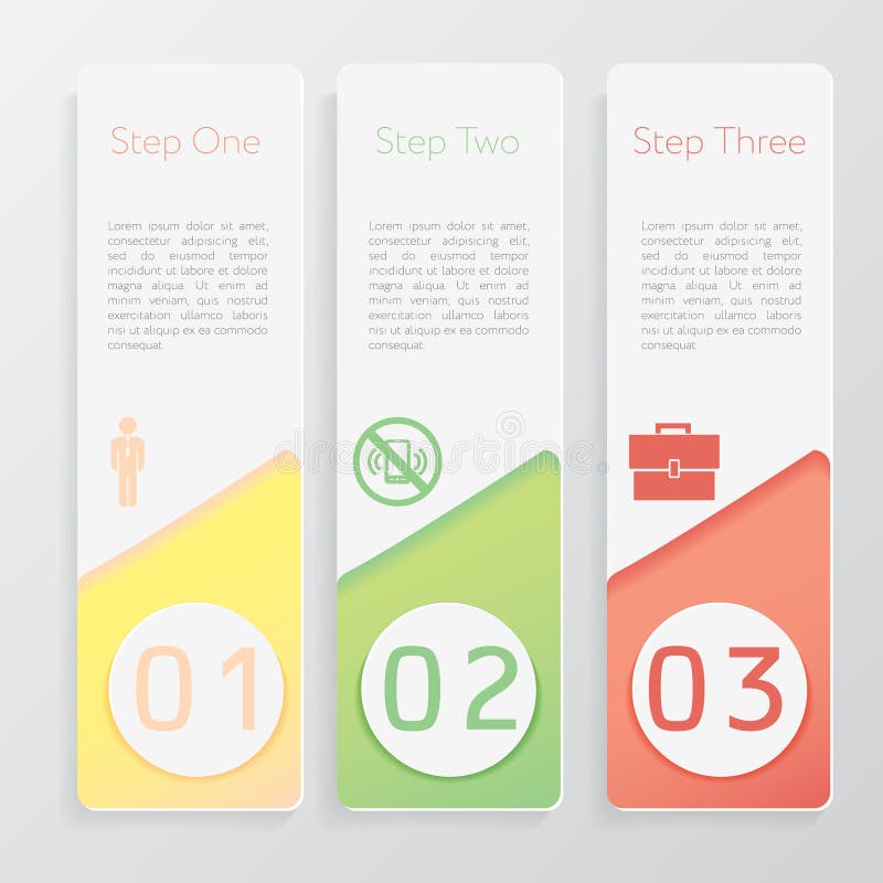 Design Number Banners Template Website Layout Stock Vector ...