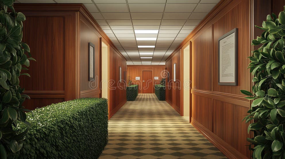 Corridors Design Office Maze Ai Stock Illustrations – 2 Corridors ...
