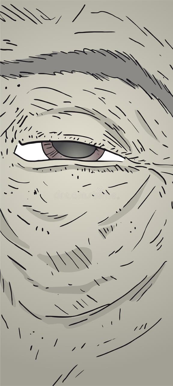 Design of Old Man Eye Illustration Stock Vector - Illustration of asian ...