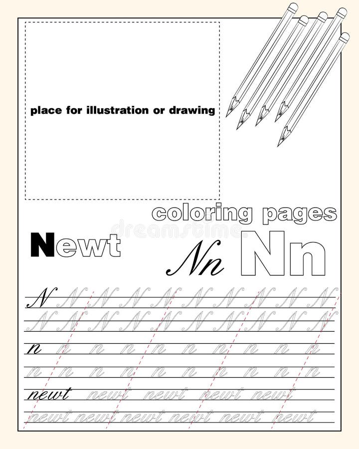 Design_14_the Page Layout of the English Alphabet To Teach Writing ...