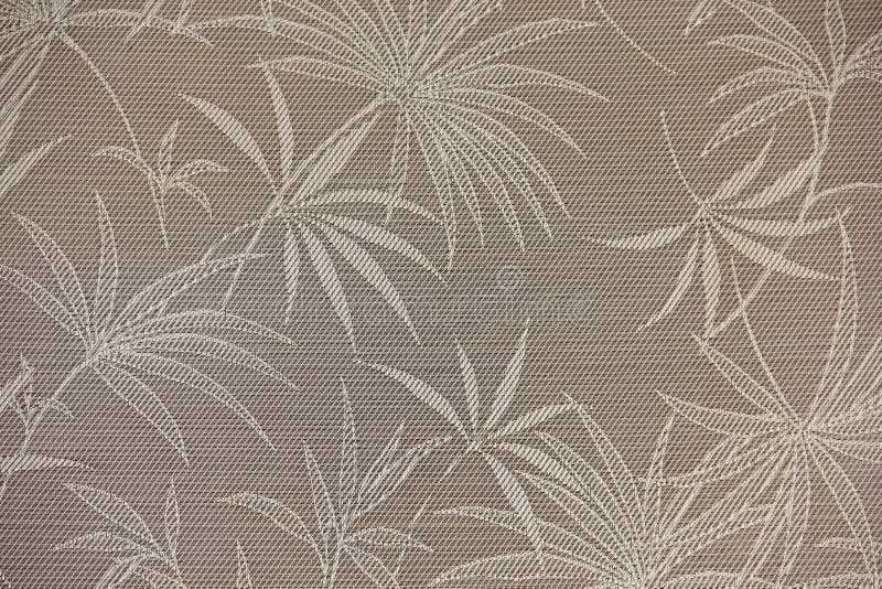 Design of Palm Tree Leaves on Tan Background Stock Photo - Image of ...