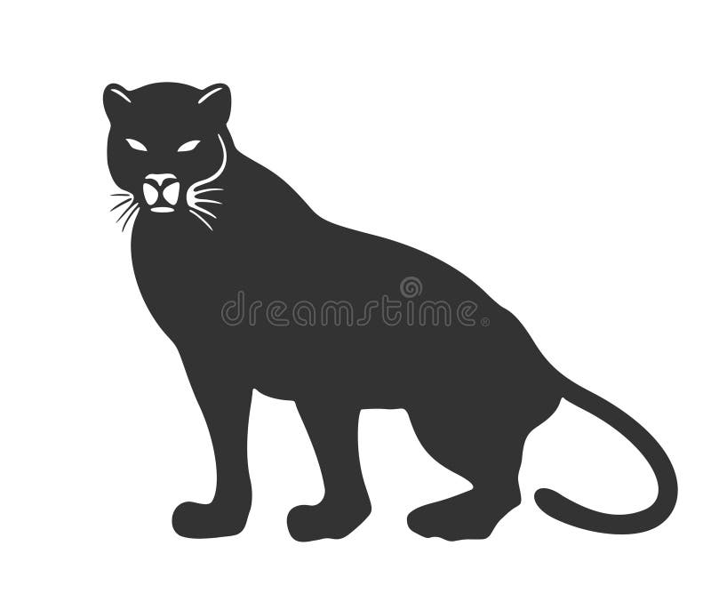 Design of Panther Illustration Stock Vector - Illustration of stylized ...