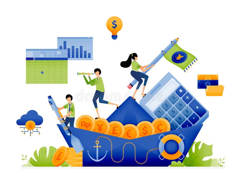 Design of Paper Ship Sailing with Piles of Money, Challenge of Team and ...