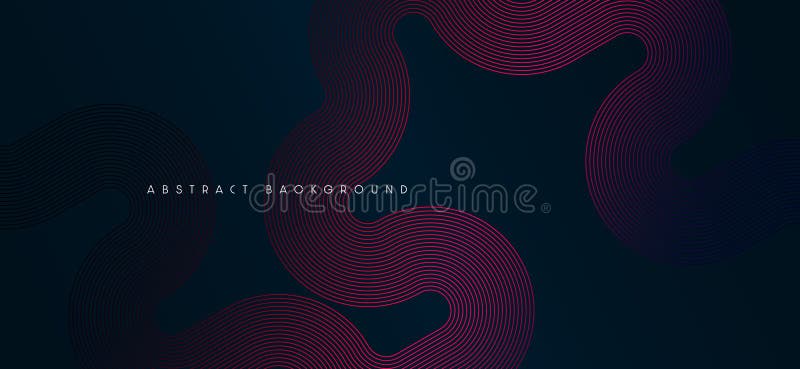 Creativity Geometric Curves on Gradient Pattern Background Stock Vector ...
