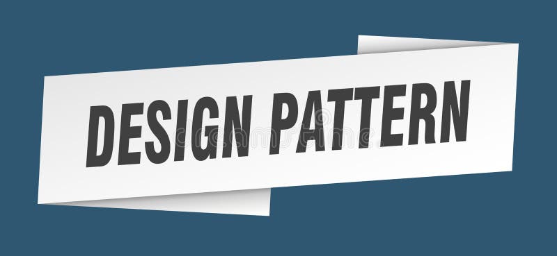 Design Pattern Banner Template. Design Pattern Ribbon Label Stock ...