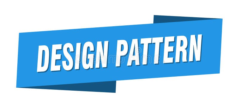 Design Pattern Banner Template. Design Pattern Ribbon Label Stock ...