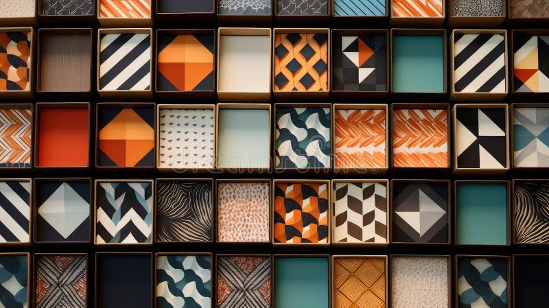 Design pattern box stock illustration. Illustration of visual - 371800977