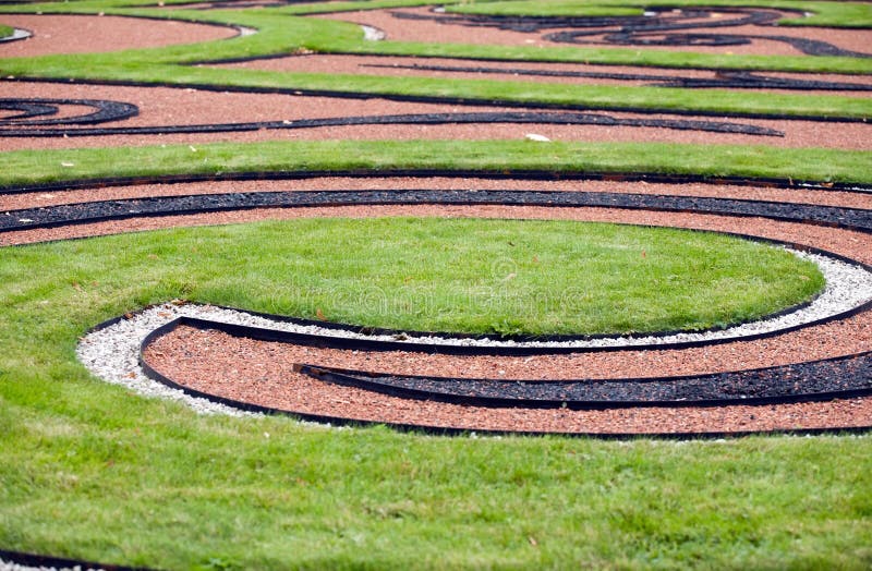 Design Pattern of Regular Park Stock Image - Image of garden, figure ...