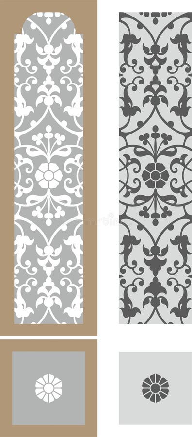 Jali Design for Laser and CNC Router Vactor Cdr X6 Stock Vector ...