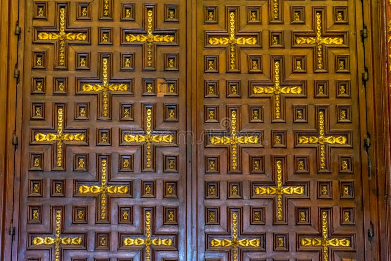 Design Pattern on a Wooden Frame Stock Image - Image of spain, historic ...