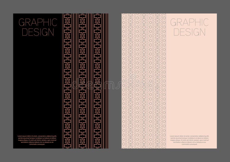 The Design is Patterned in an Ethnic Style. a Template for a Cover ...