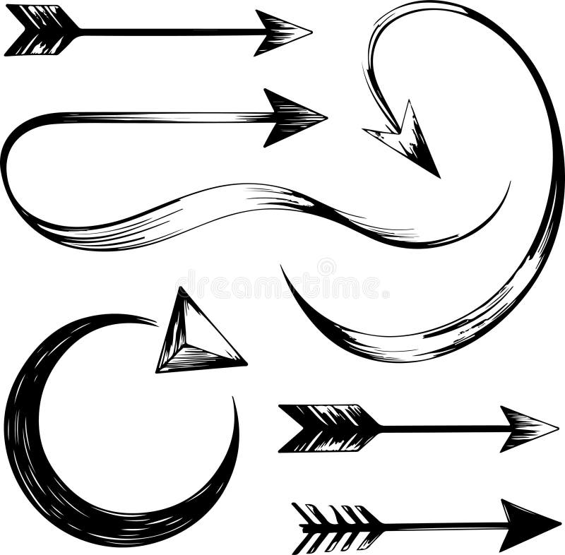 Design Personalizado Do Formato De Seta Ilustração do Vetor ...