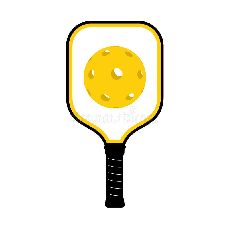 Pickleball Racket Illustration Stock Vector - Illustration of sport ...