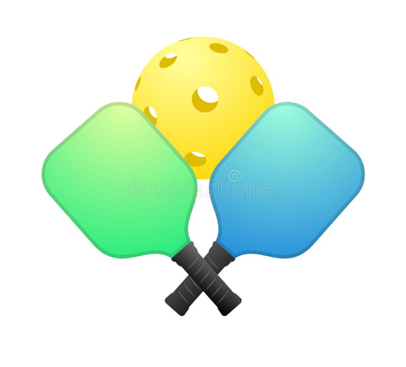 Pickleball Racket Illustration Stock Vector - Illustration of sport ...