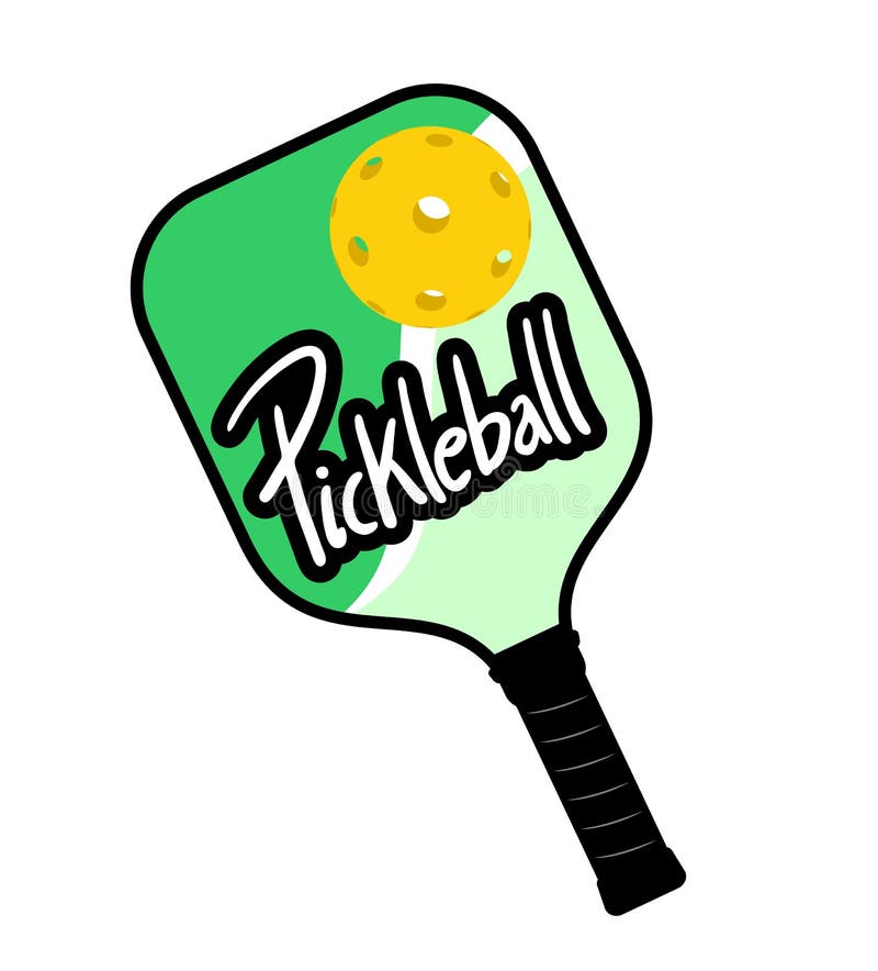 Pickleball Racket Illustration Stock Vector - Illustration of sport ...