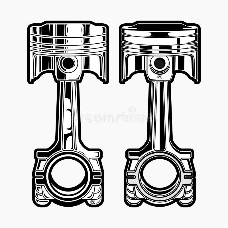 Piston Vector Image and Illustration Stock Illustration - Illustration ...