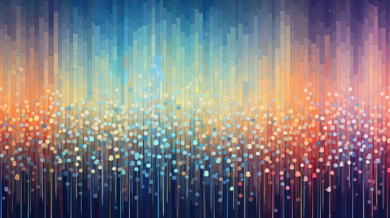 Design pixel rain abstract stock illustration. Illustration of ...