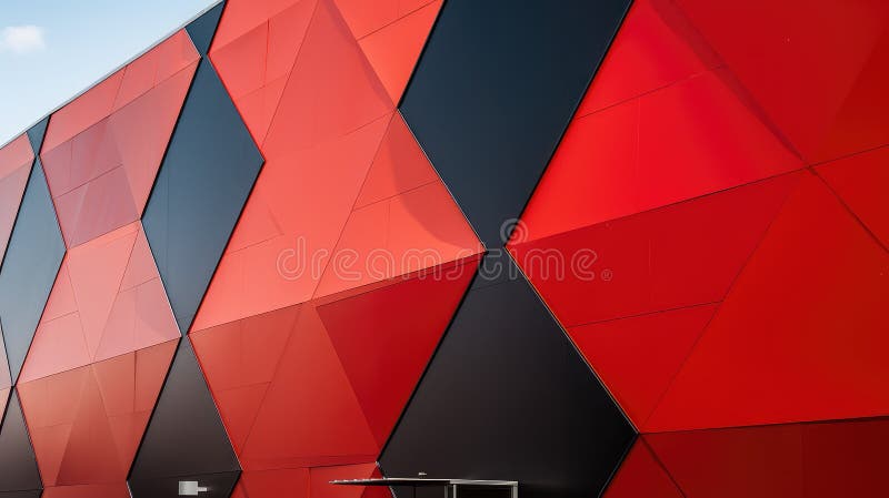 Design polygon red stock illustration. Illustration of design - 361062490