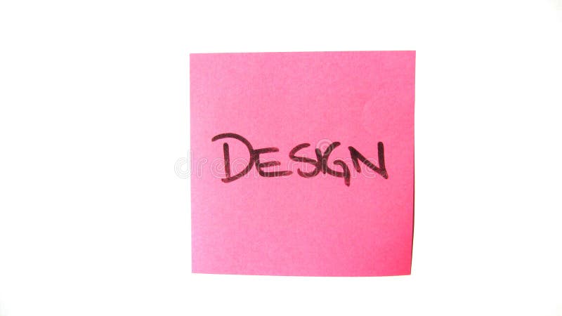 Design Post Its Used To Innovation Stock Image - Image of thinking ...