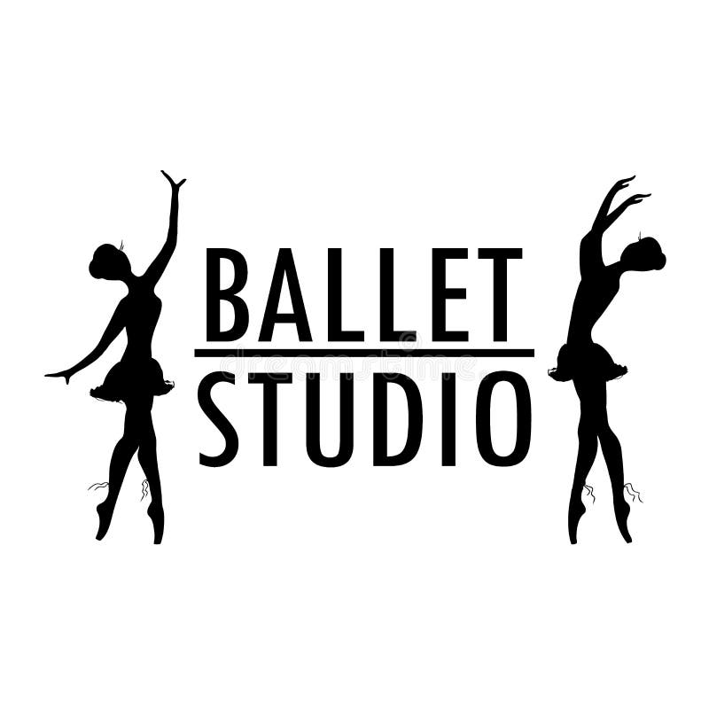 Ballet Dance Studio Logo stock vector. Illustration of dancing - 107851596