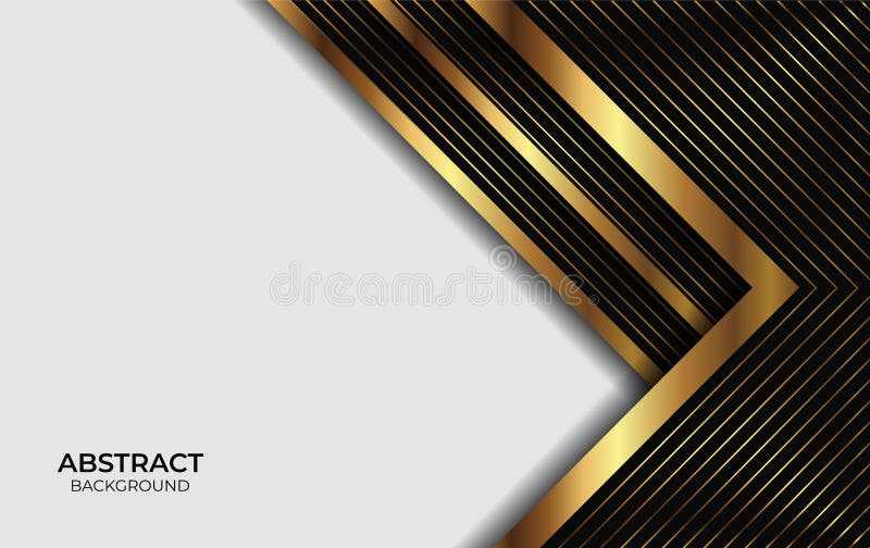 Design Presentation Gold and White Background Stock Vector ...