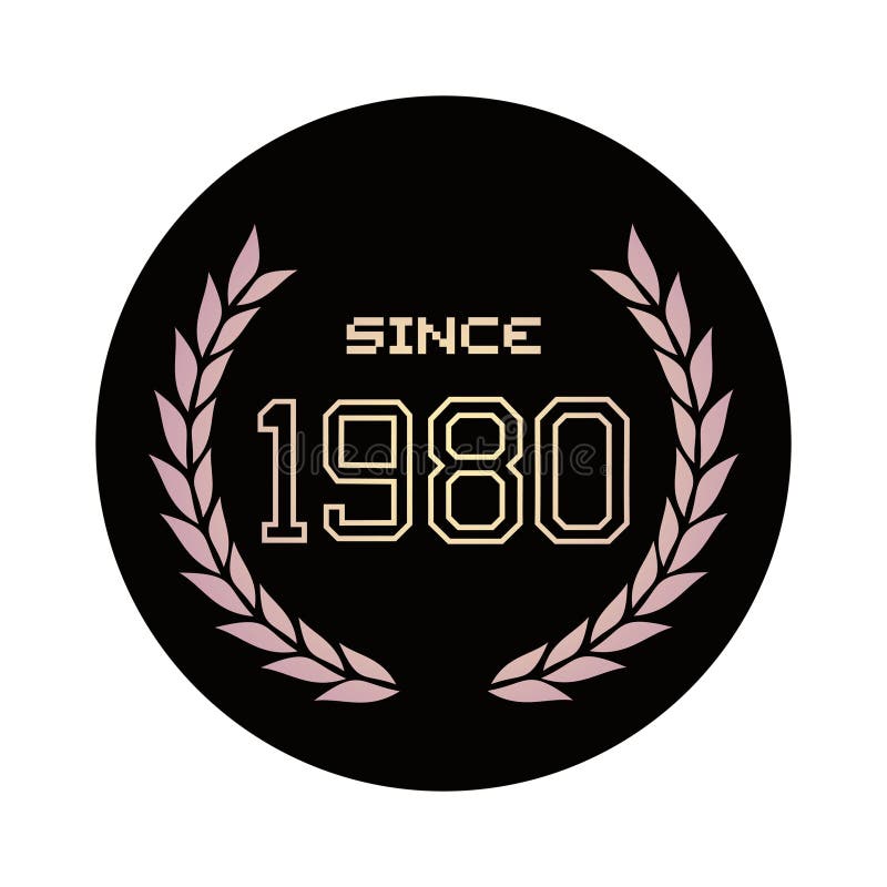 Design of Prestigious Year Emblem Stock Vector - Illustration of ...