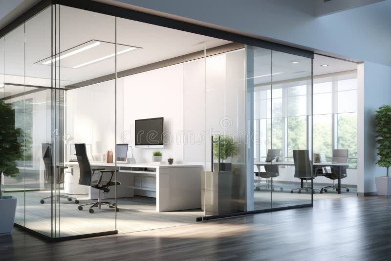 Design a Private Office within a Data Center Featuring Modern ...