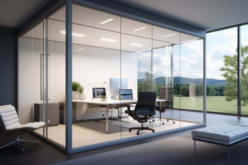 Design a Private Office within a Data Center Featuring Modern ...