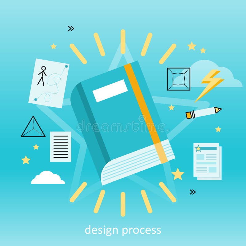Design Process Concept stock vector. Illustration of plan - 75205368