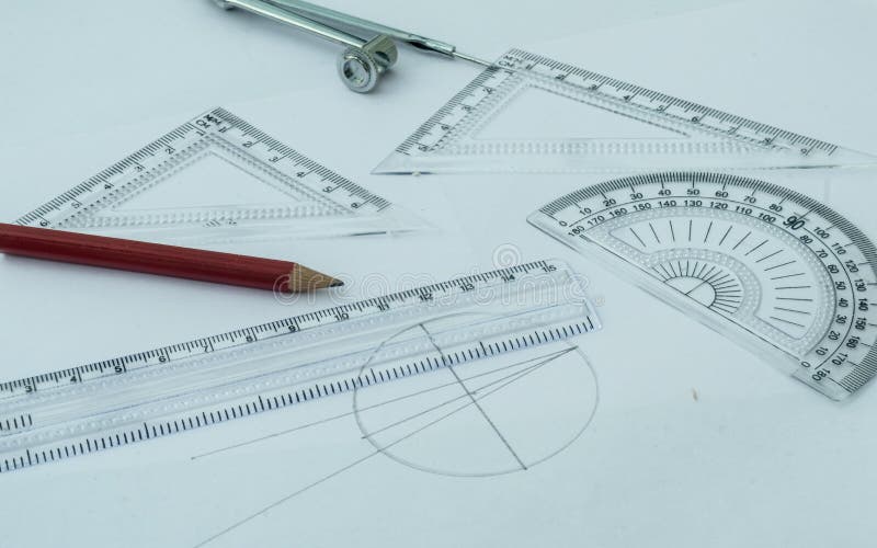 Design Professional Services Drawing Tools Close Up Stock Image - Image ...