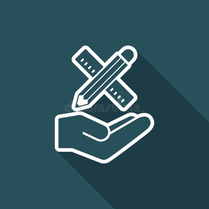 Design Project - Minimal Modern Icon Stock Vector - Illustration of ...