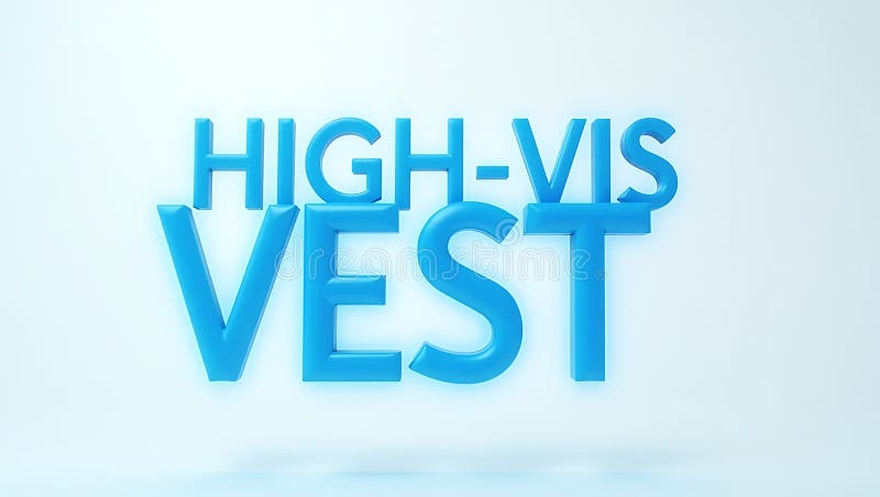 High-visibility Vest Design Showcasing Bold Typography on a Light ...