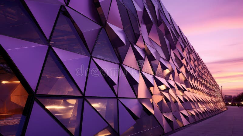 Design purple triangles stock illustration. Illustration of modern ...