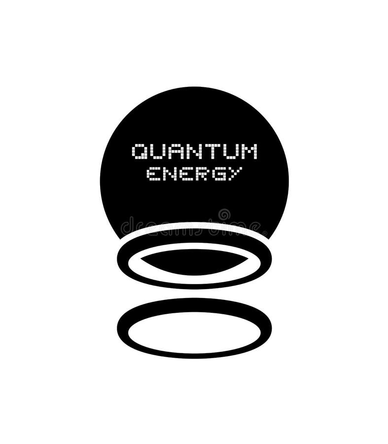 Design of Quantum Energy Symbol Stock Vector - Illustration of nuclear ...