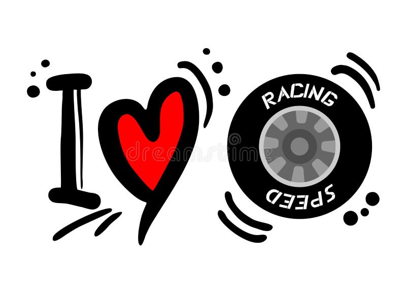 I love bmx racing stock vector. Illustration of logo - 85847453