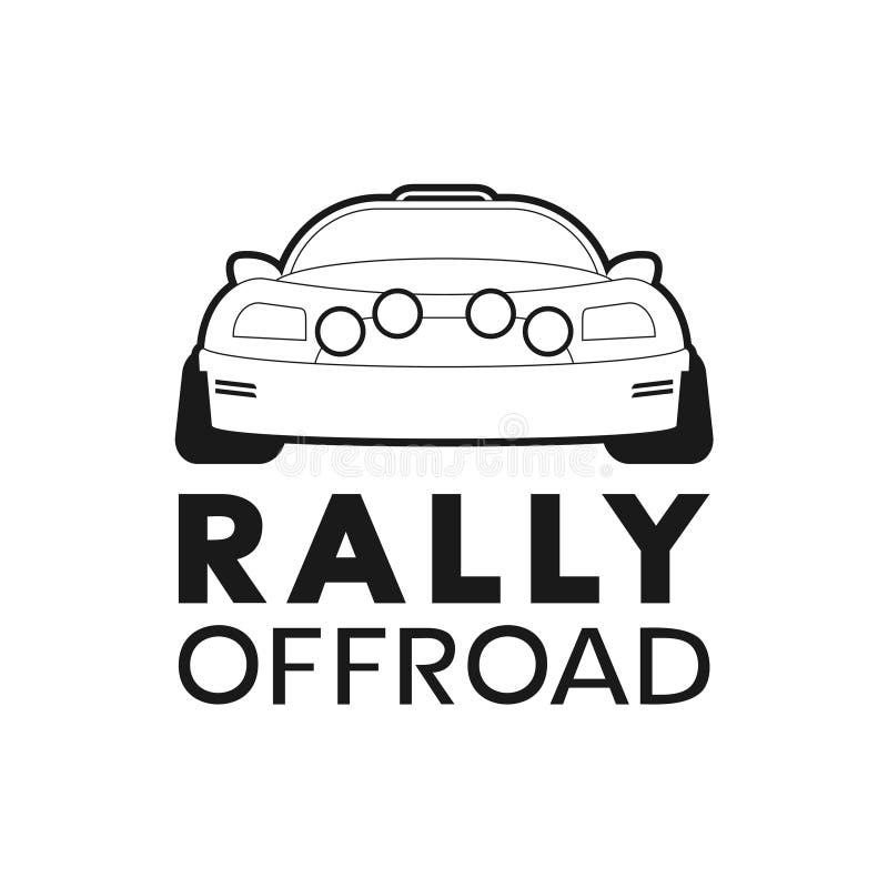 Design of Rally Car Illustration Stock Vector - Illustration of ...