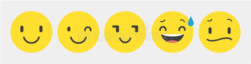 Design Reaction Emoticon Collection Set - Vector Stock Vector ...