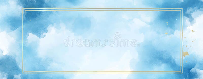 A Design-ready Background Featuring an Abstract Blue Watercolor Pattern ...