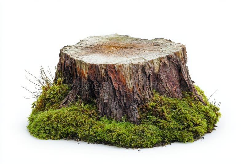 Design a Realistic, High-resolution Image of a Weathered Tree Stump ...