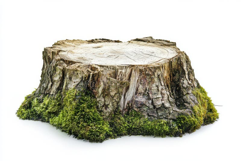 Design a Realistic, High-resolution Image of a Weathered Tree Stump ...