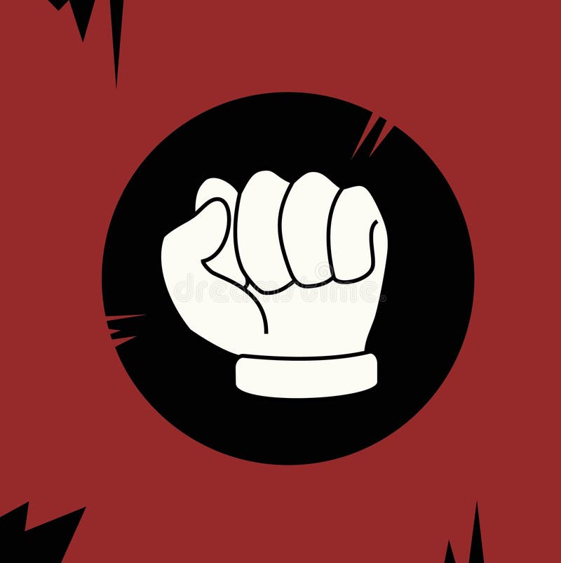 Rebel fist stock illustration. Illustration of retro - 111077829