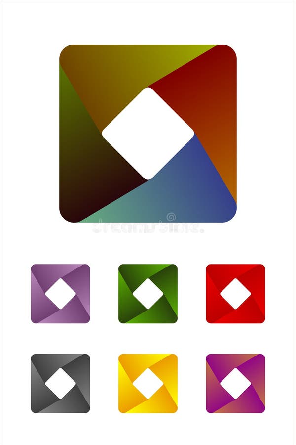 Design Rectangle Logo Element. Stock Vector - Illustration of element ...